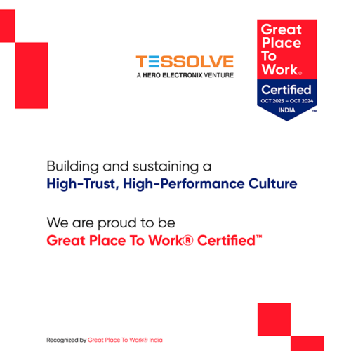 Tessolve is Now Great Place to Work Certified