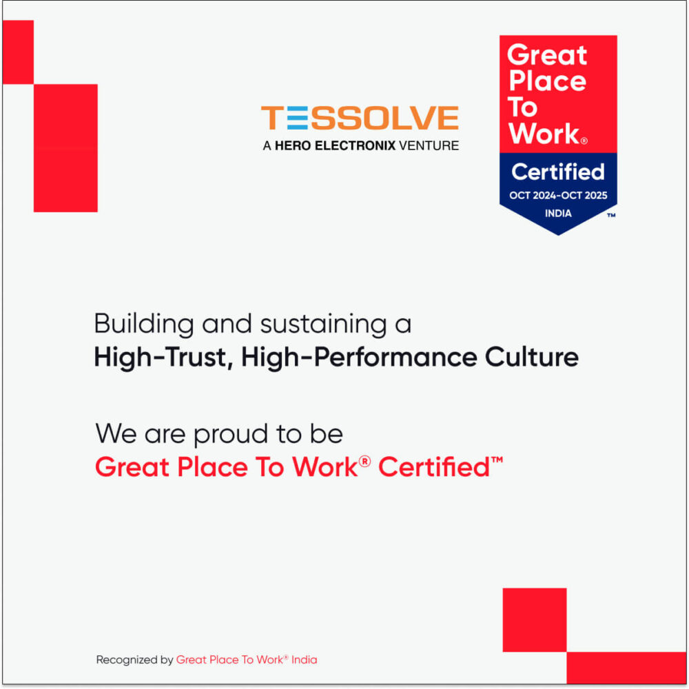 Tessolve Re-Certified as a Great Place to Work